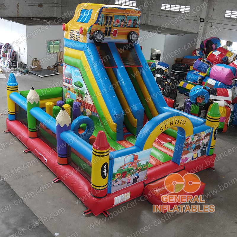 School Bus Playground | Inflatable Funlands | Products | bouncer-castle