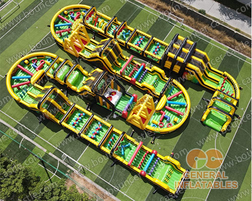 Red Yellow Blue Obstacle Course | | Products | bouncer-castle